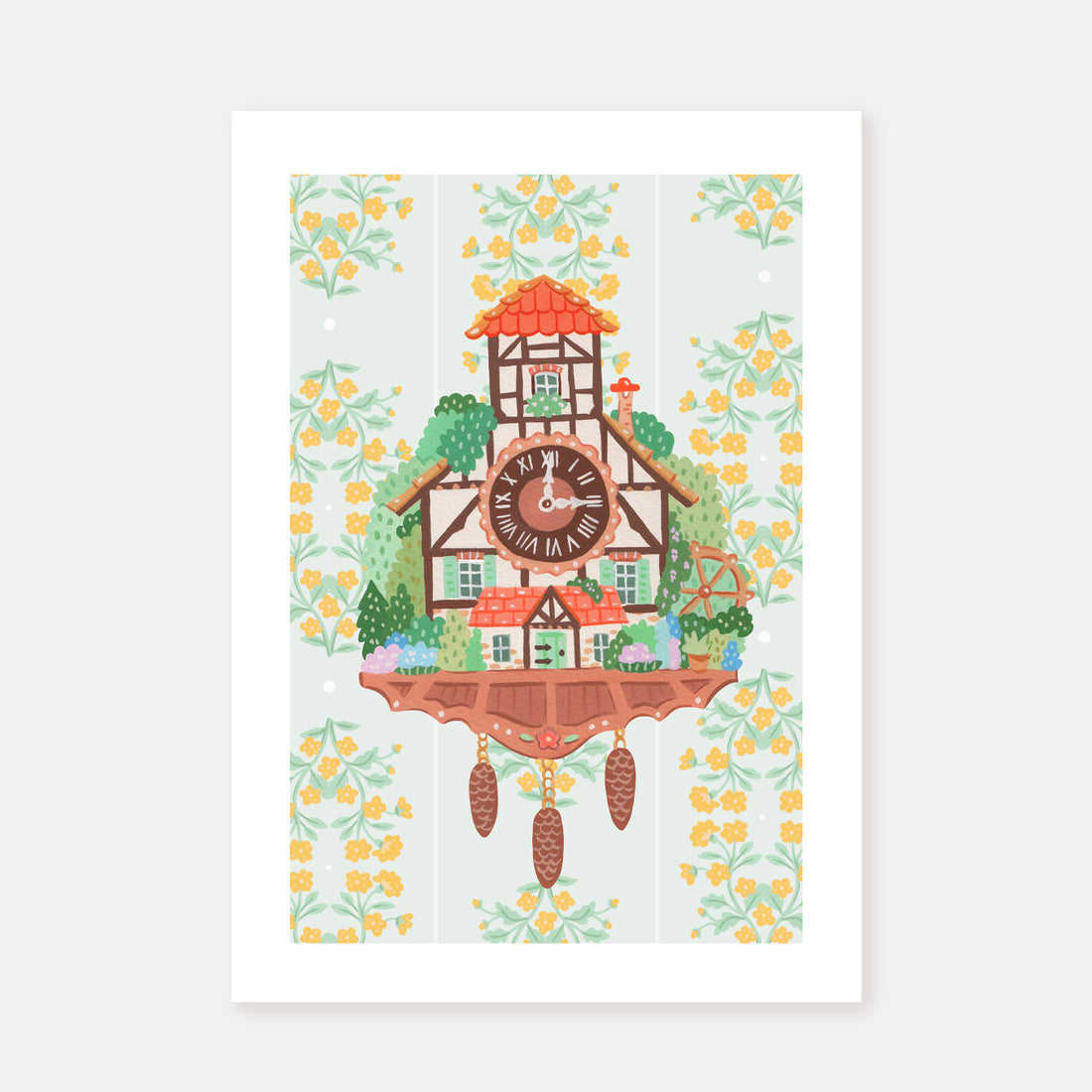 Tudor Clock || Art Print – hogletandco